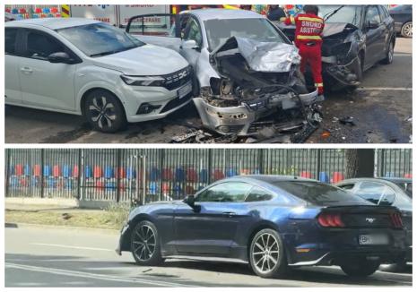 Cum s-a produs accidentul cu patru mașini de pe Calea Clujului din...